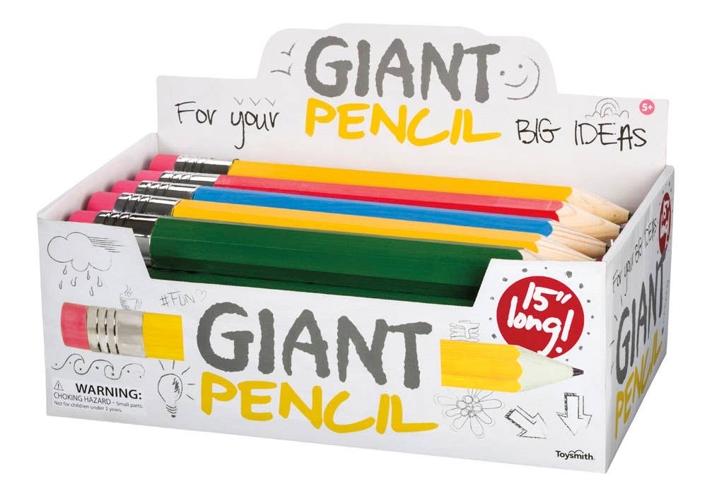 Giant Pencil, 15 Inch, Assorted Colors – Small Town Famous