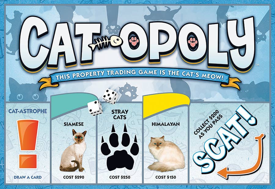 Cat-Opoly (new design) Board Game – Small Town Famous